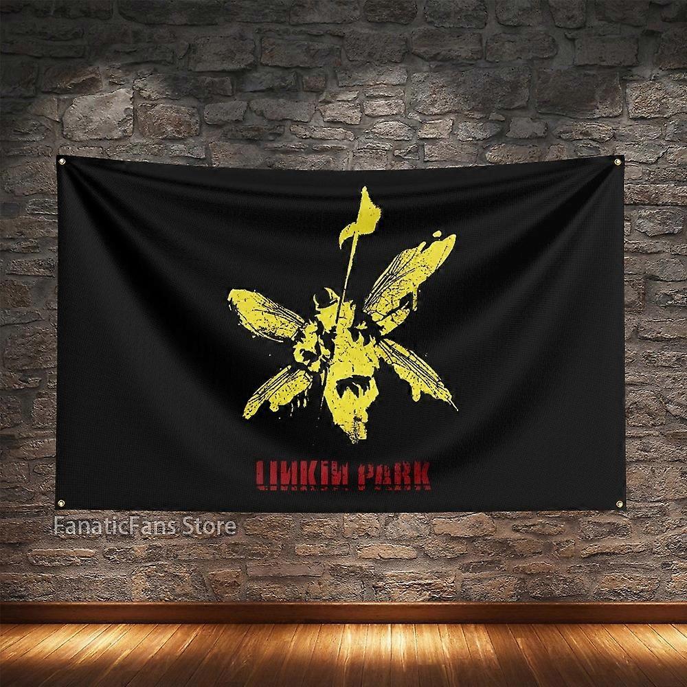 Linkinpark Rock Music Flag Polyester Digital Printing park Banner For ...
