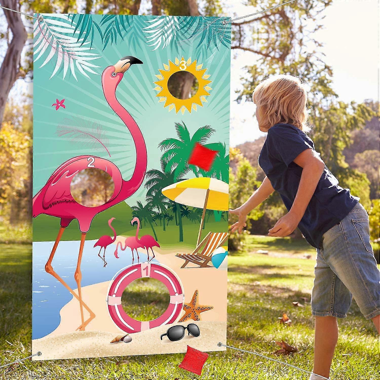 Carnival Clown Toss Game Banner With Bean Bags For Kids And Adults In ...
