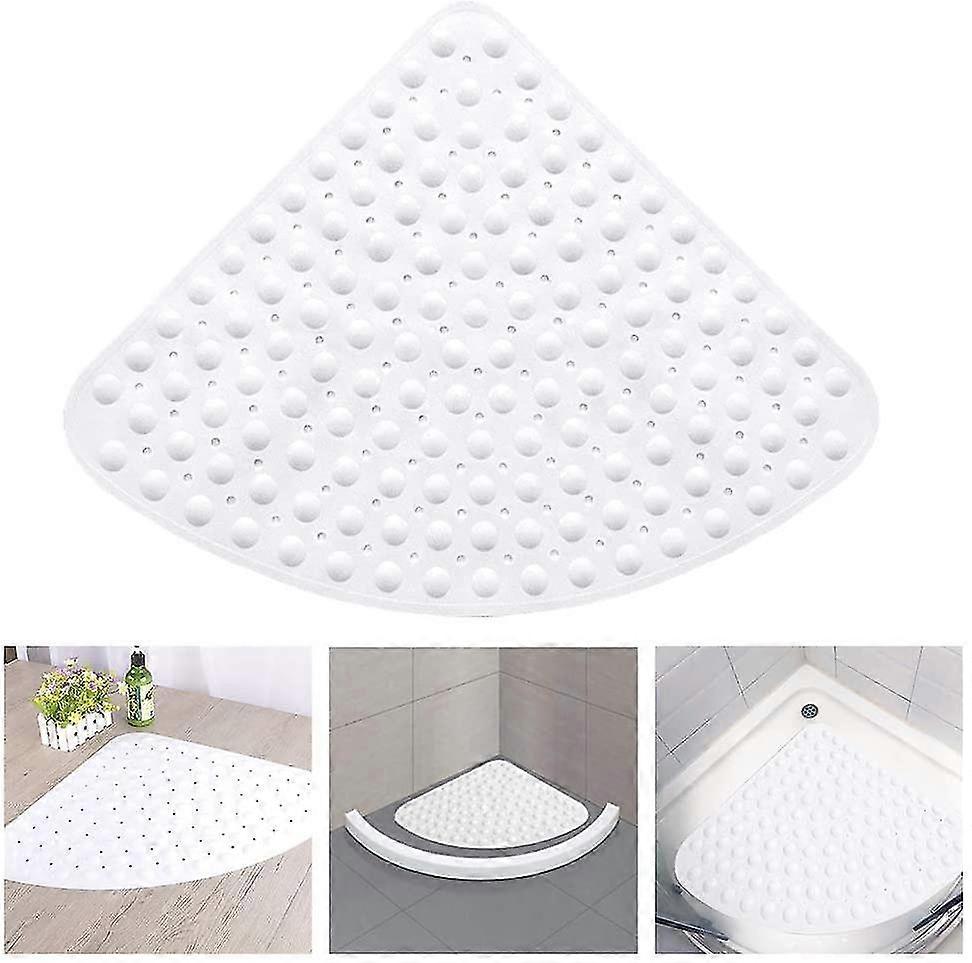 Shower Mat Anti-slip Bath Mat Anti-bacterial Quadrant Triangle Massage ...