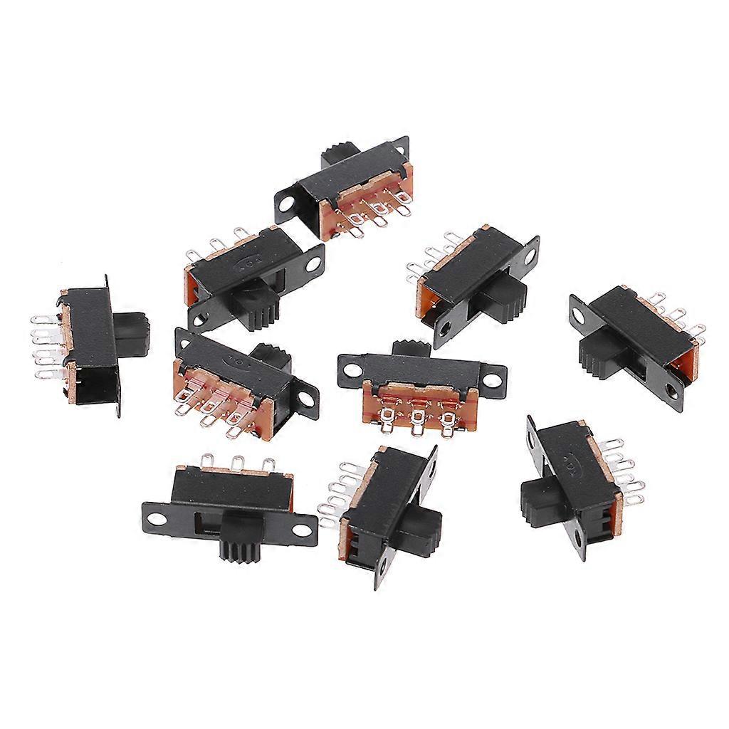 10Pcs SS22F32 6 Pins 2 Positions DPDT On/On Mini Slide Switch 0.5A Toggle Switch | Fruugo UK