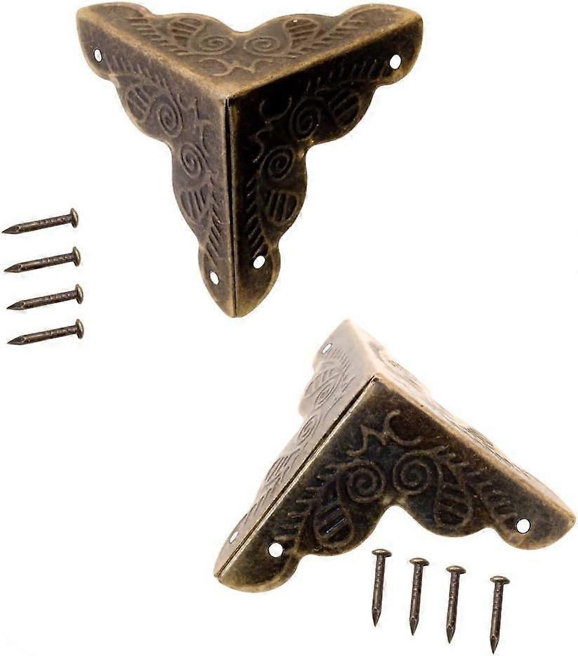 MUJIXI 10 corners for furniture, antique design, metal, edge protection ...