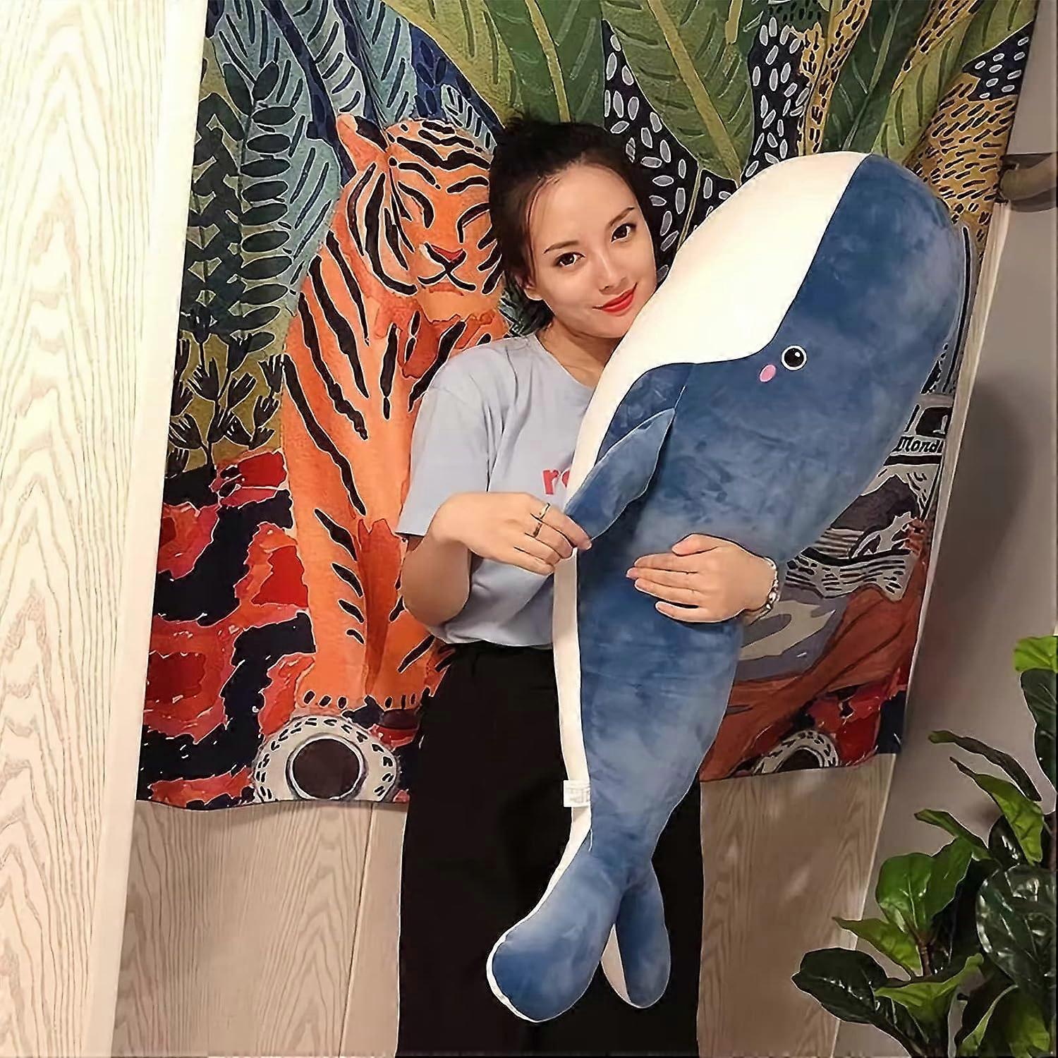 Blue whale stuffed animal, large stuffed animal, cute whale plush toy ...