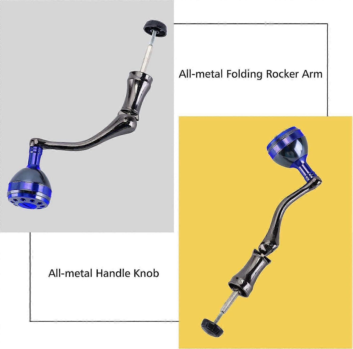 Spinning Reel Handle Metal Reel Replacement Handle Rocker Arm Grip with ...