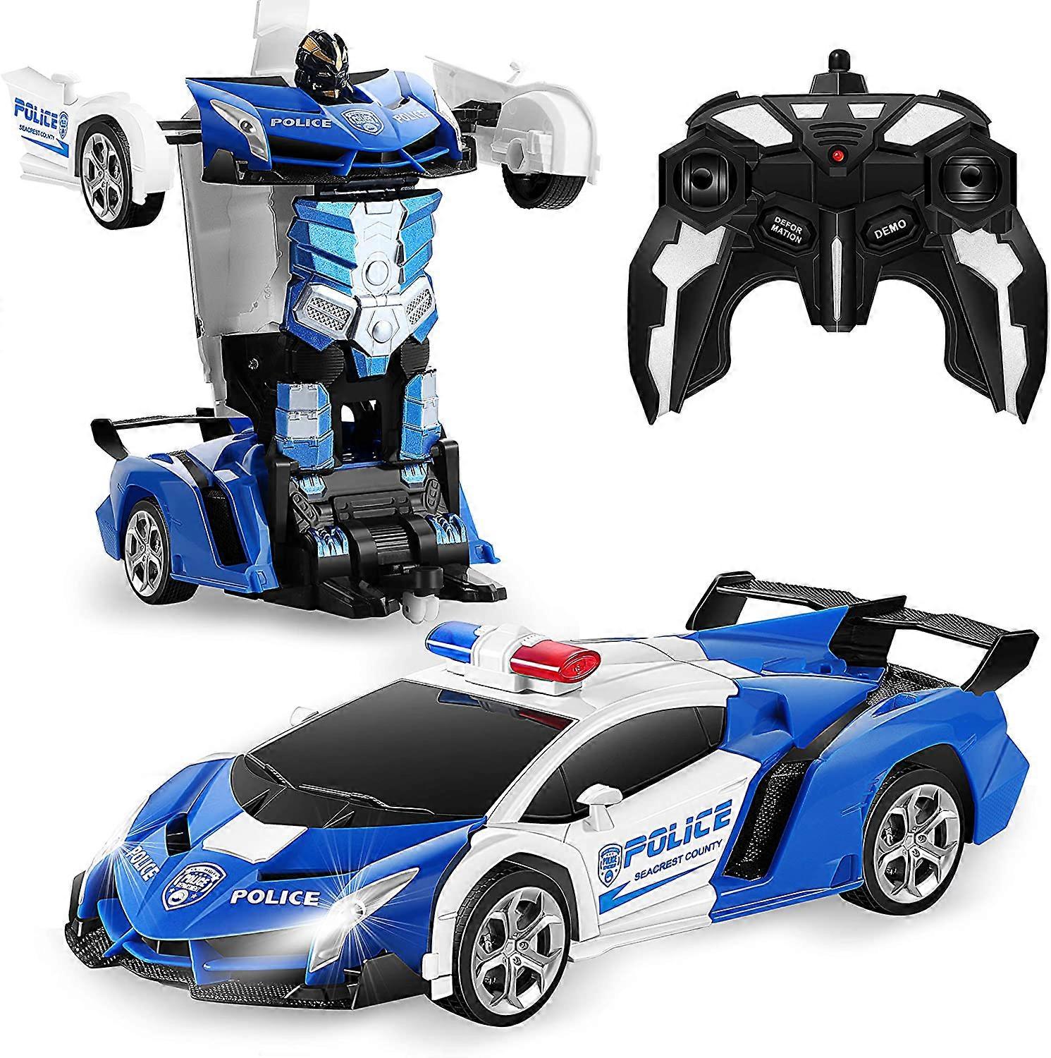 Transform RC Car Robot,Independent 2.4G Robot Deformation Car Toy with ...