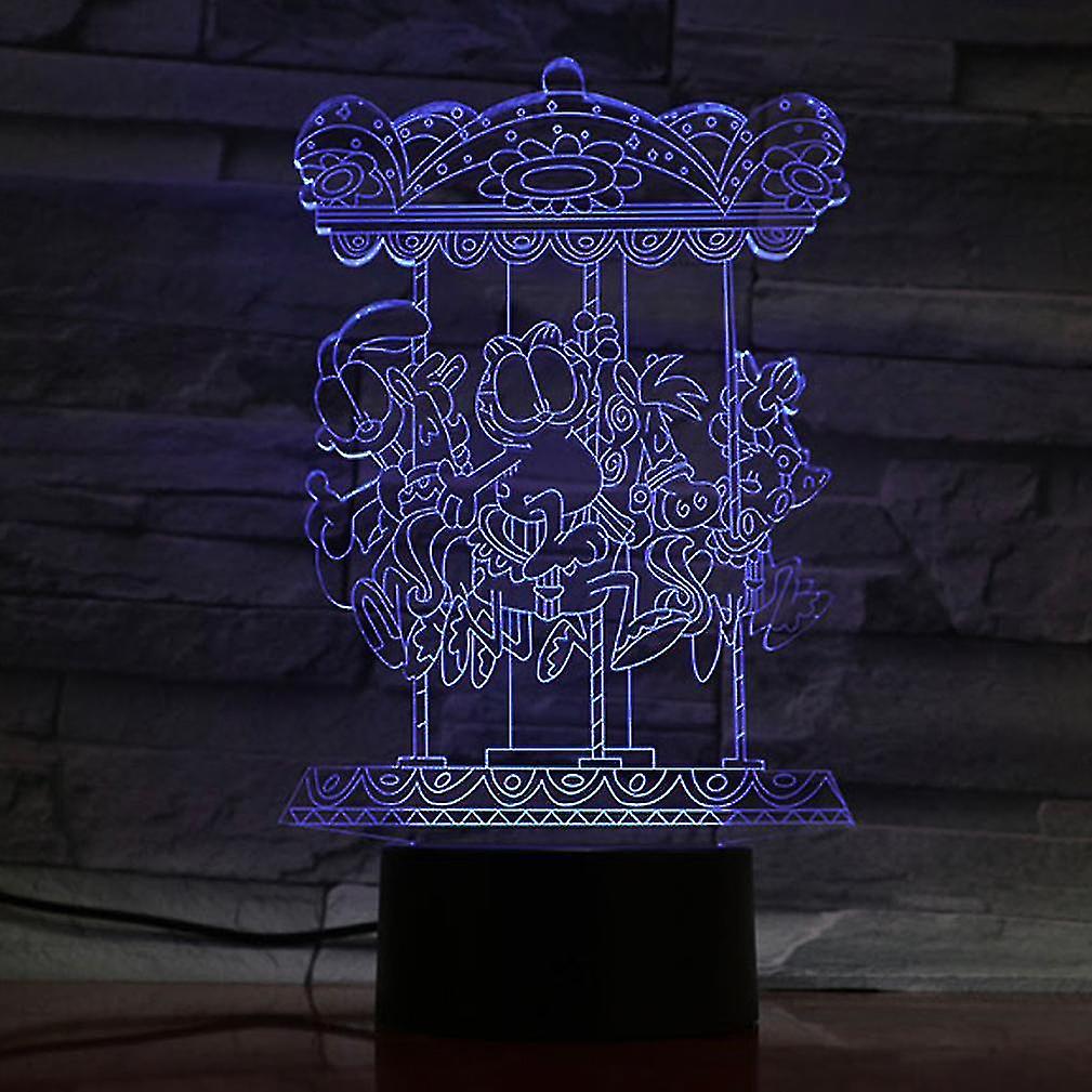 Garfield 3d Led Night Light Bedroom Table Lamp Color Changing | Fruugo UK