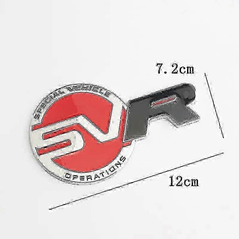 3d Metal Svr Logo Letters Car Rear Trunk Fender Emblem Badge Decal For ...