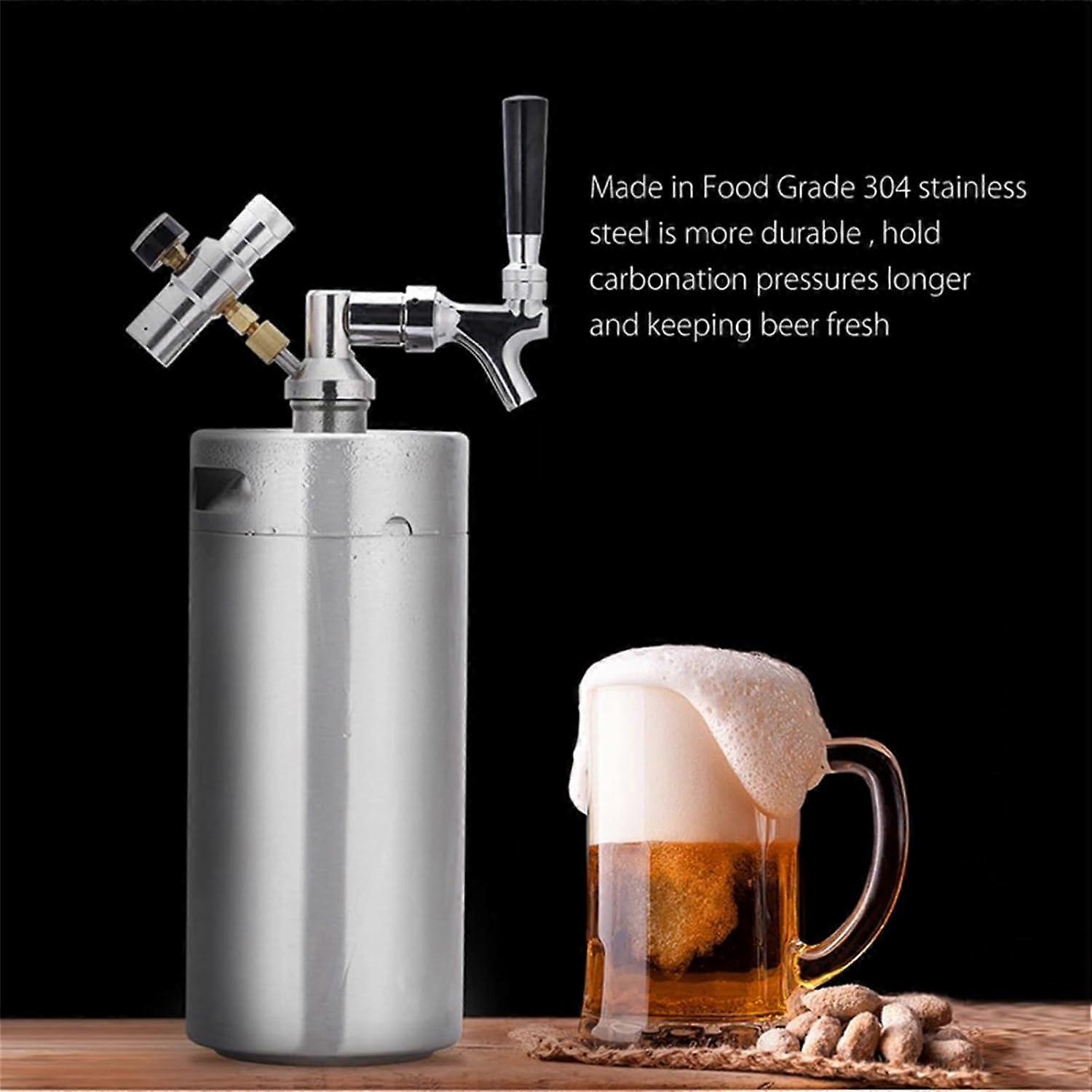Beer Barrel Mini Barrel Pressurized Beer Barrel System, Adjustable Beer ...