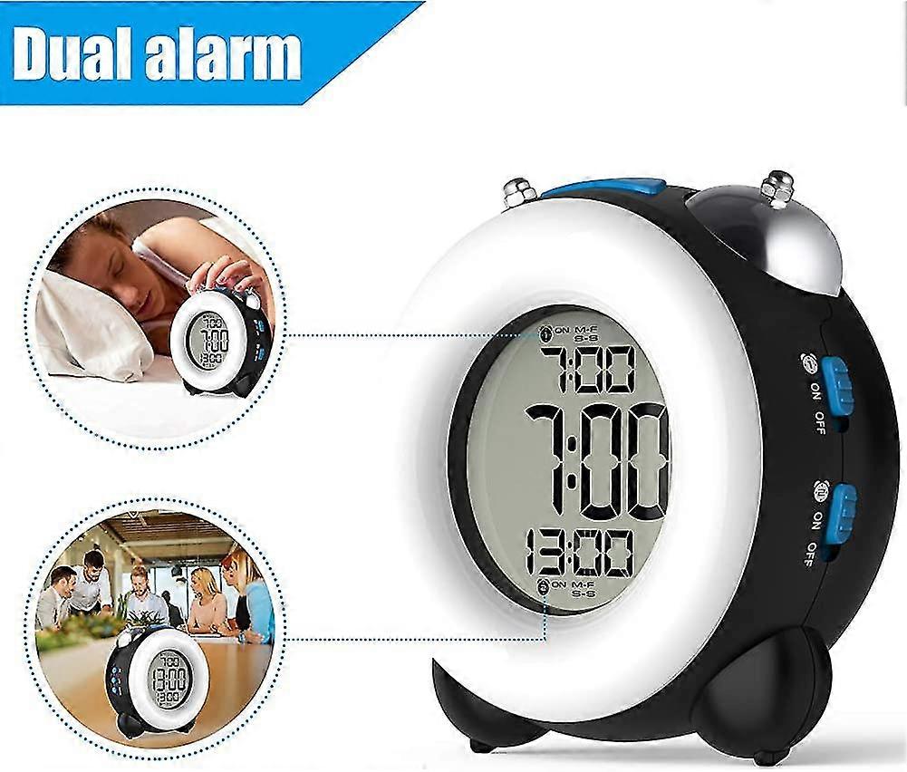 Loud Alarm Clock For Heavy Sleepers With Optional Alarm Dual Alarm ...