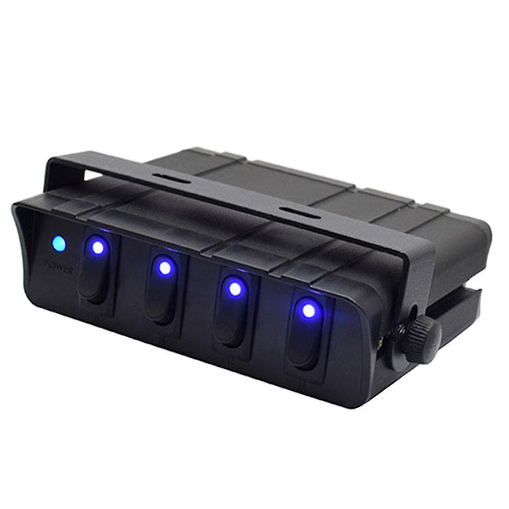On/off Rocker Toggle Switch Panel Box 4/6 Gang 12v Rocker Switch Box 4 ...