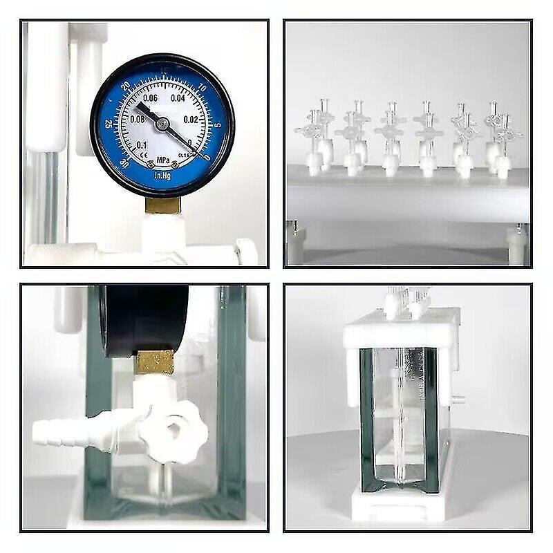 12-Position Manifold Vacuum Kit Solid Phase Extractor 12-channel ...