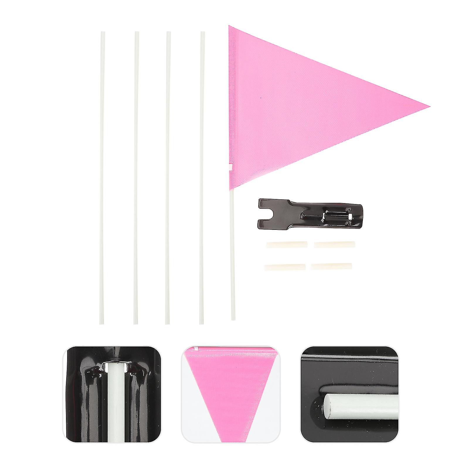 1 Set Of Multi-function Bike Flag Warning Safety Flag And Flag Pole ...