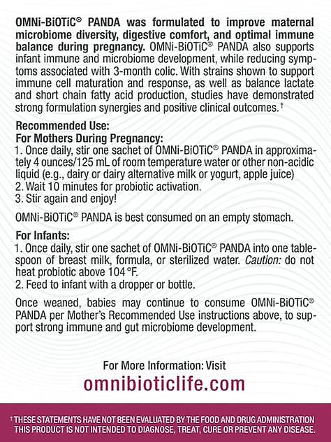 Omni biotic panda - probiotic for mom and baby 30 sachets | Fruugo UK