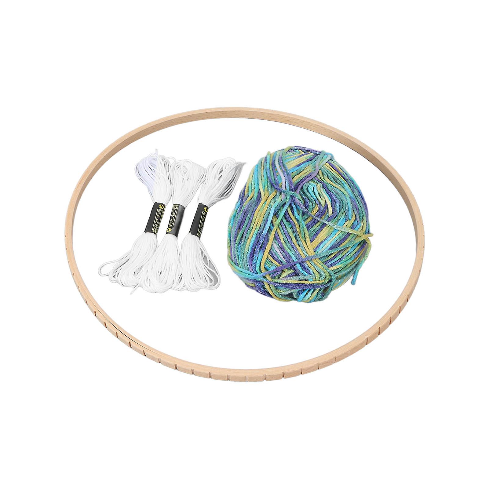 Circular Knitting Loom Set with Colorful Wool - Ideal for Coasters ...