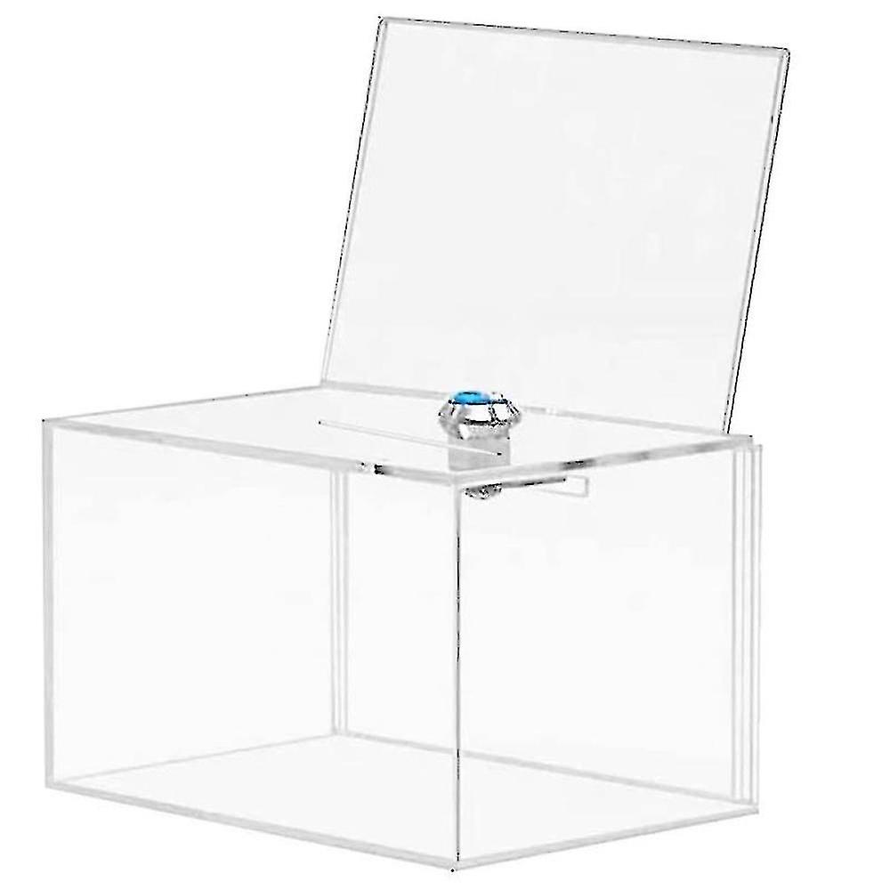 Acrylic Donation Box - Box For Voting, Charity, Polls, Surveys ...