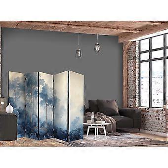 Room Divider - Landscape With Trees in Illustration Style. Fairy Blue ...