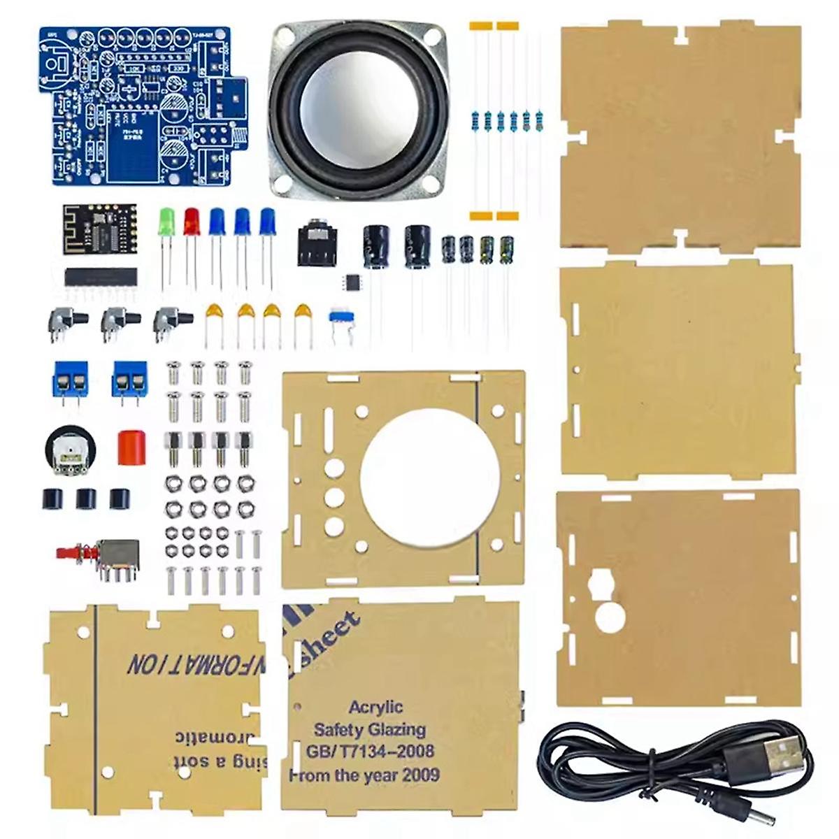 DIY Bluetooth Speaker Kit Electronic Kit Component Mini Amplifier ...