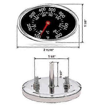 BBQ Grill Lid Thermometer Heat Indicator Replacement Master For ...