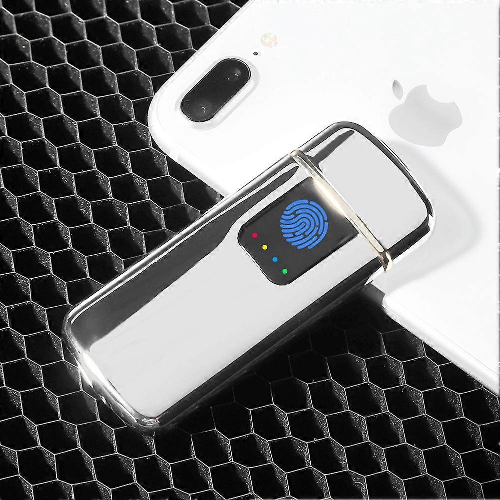 Small Metal Rechargeable Portable LED Display Touching Finger Print ...
