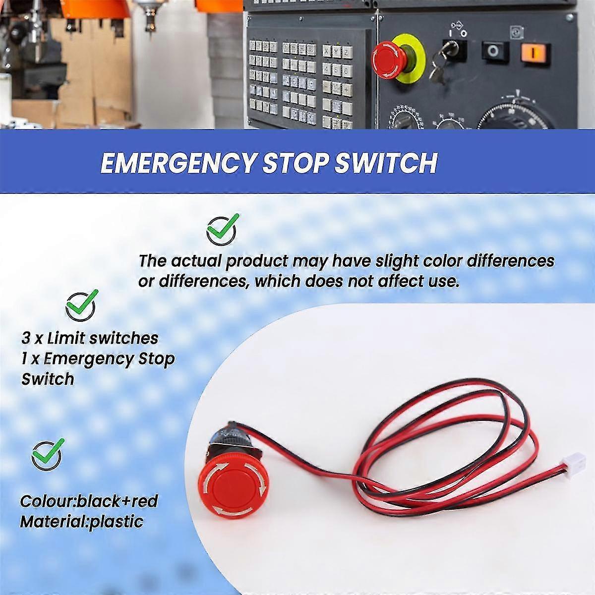 3018 Max Engraving Machine Limit Switch And Emergency Stop Switch For ...