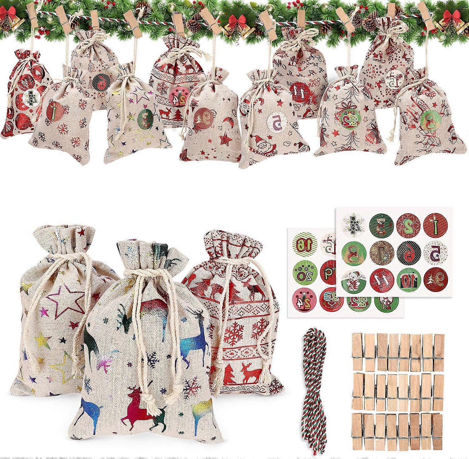 Cotton Bedding Advent Calendar, Advent Calendar To Fill Yourself ...