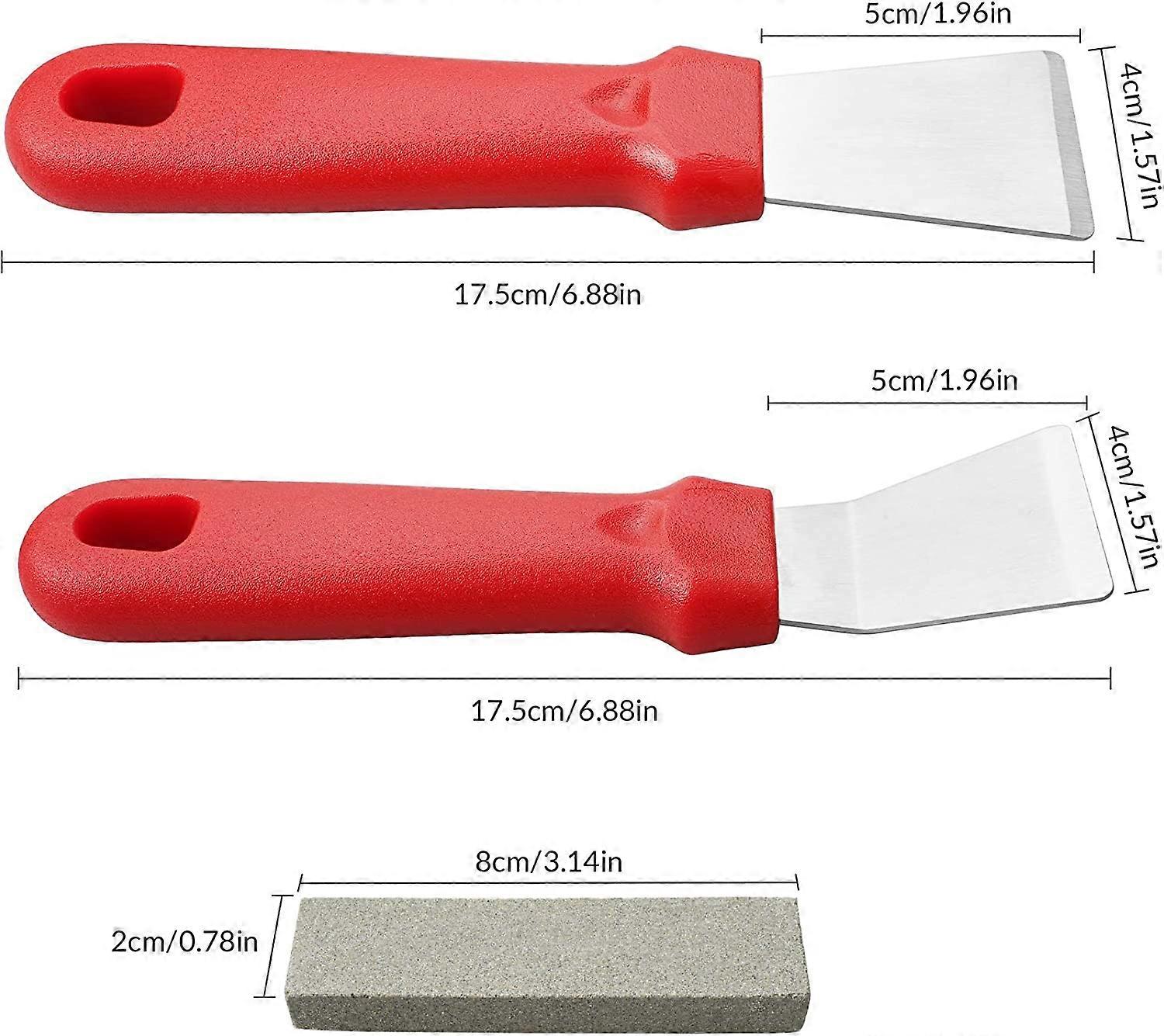 2Pcs Cleaning Scraper Stainless Steel Kitchen Scraper For Cleaning ...