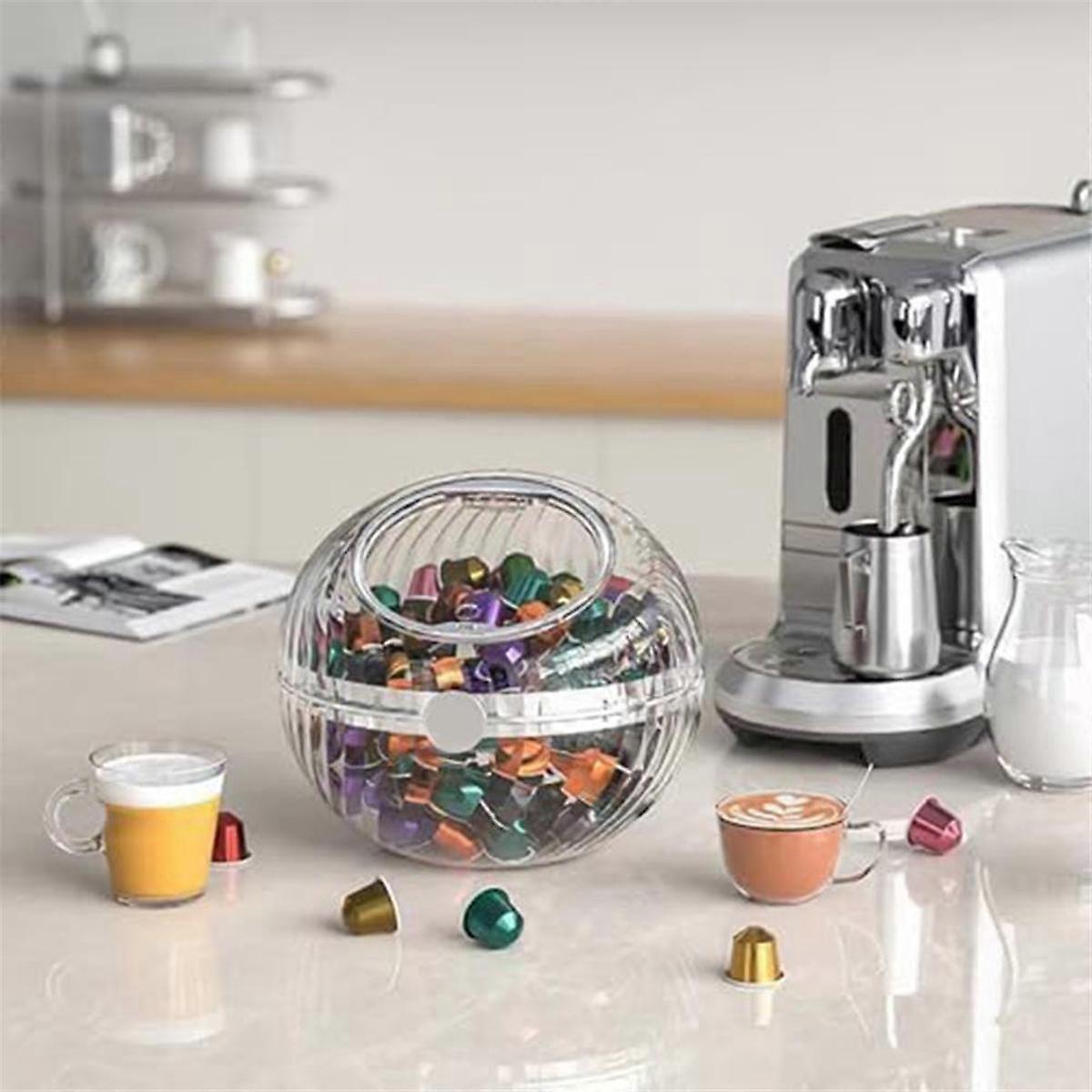 Coffee Pod Holder with lid, Clear Plastic Coffee Pod Storage Box Hand ...