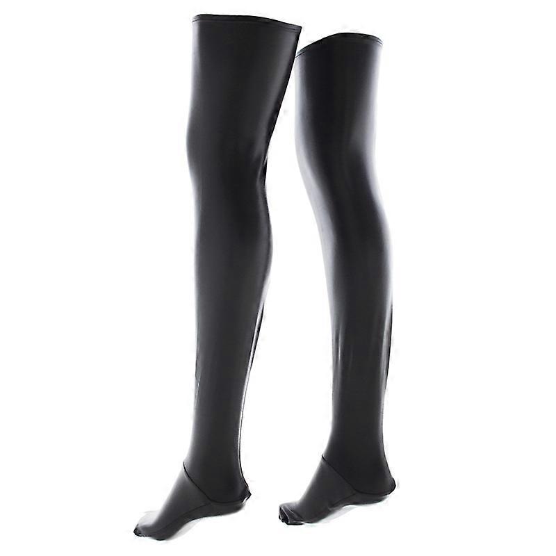 Women Large Size Latex Stockings Hot Sexy Night Club Hosiery Women Pole ...