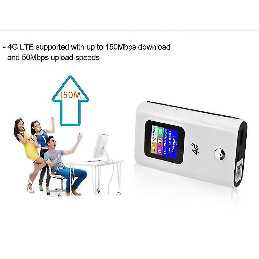 Mf905c 4g Lte Wifi Router Portable 6000mah Tdd Fdd Wireless Hotspot 150mbps Cat4 Pocket Mobile ...