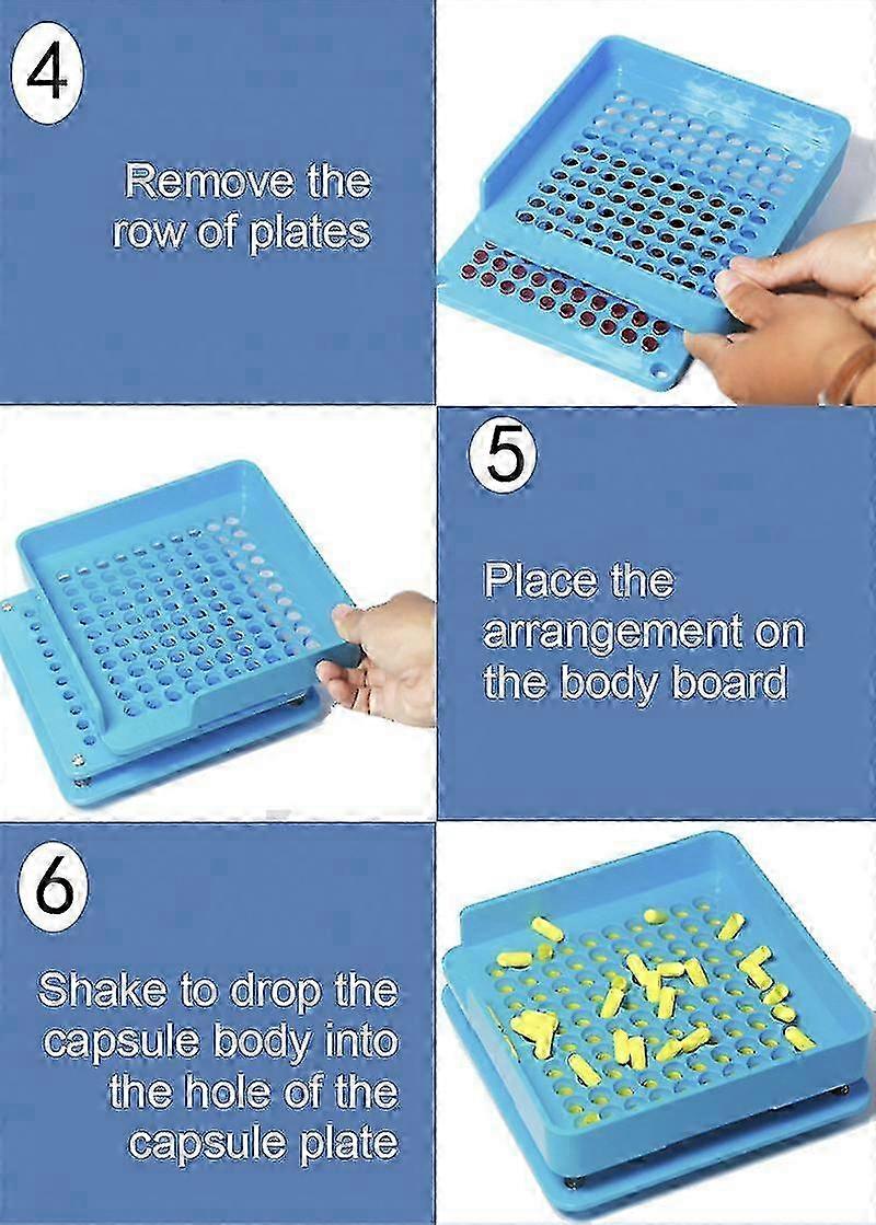 Capsule Filling Tray 100 Hole Capsule Filler with Scraper and Machine ...