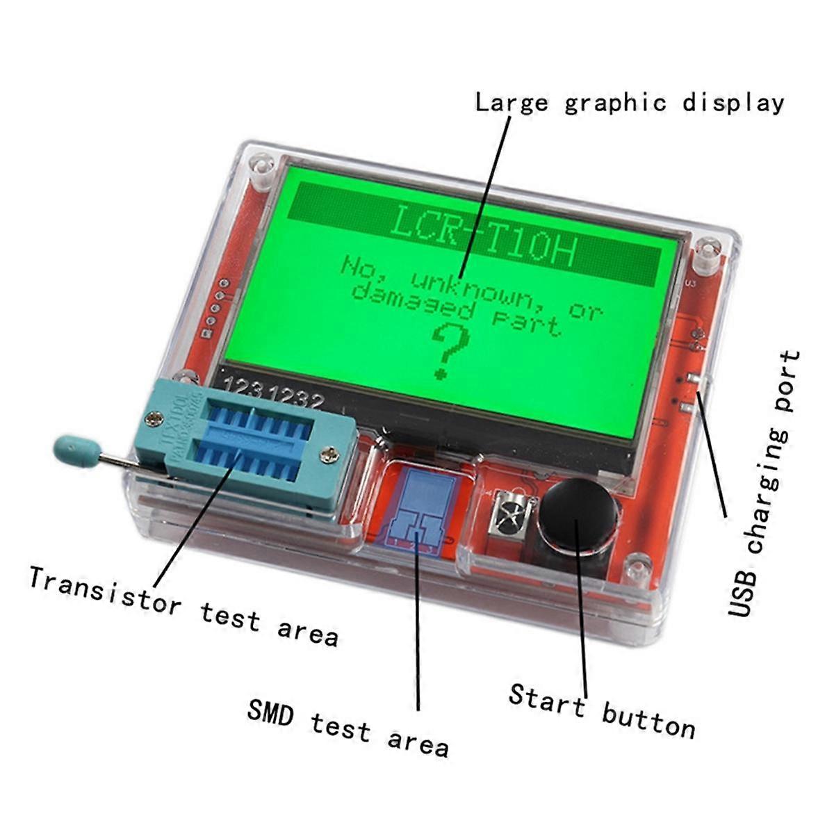 Multi-Meter Transistor Tester TFT Diode Triode Capacitance Meter LCR ...
