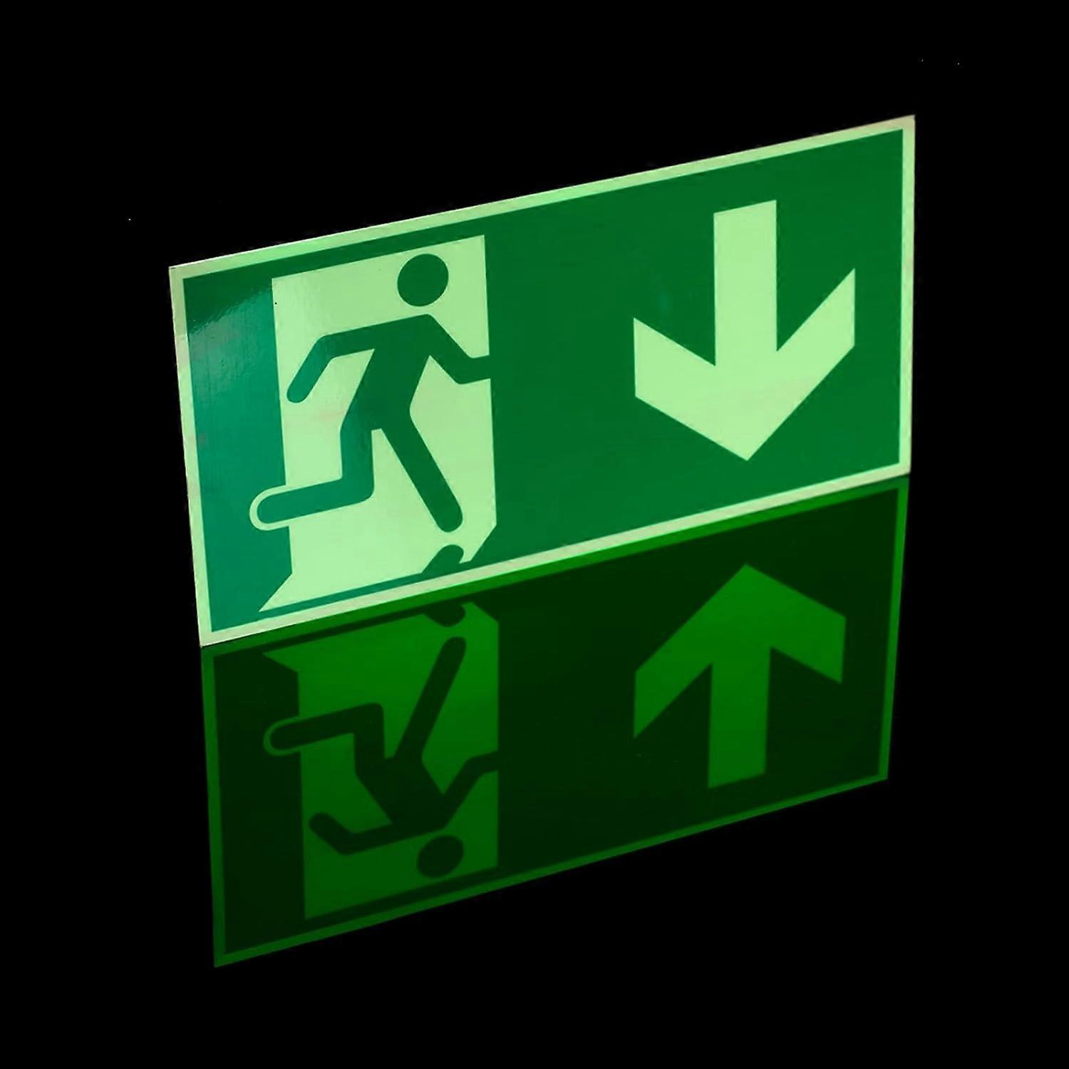 nice Pack 3 Emergency, Photoluminescent Emergency Exit Sign, Emergency ...