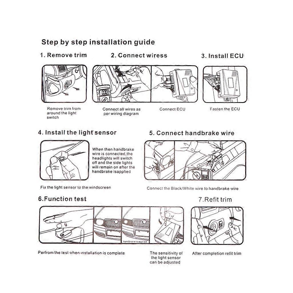 Universal 12V Car Auto Light Sensor System Automatically Control Light ...