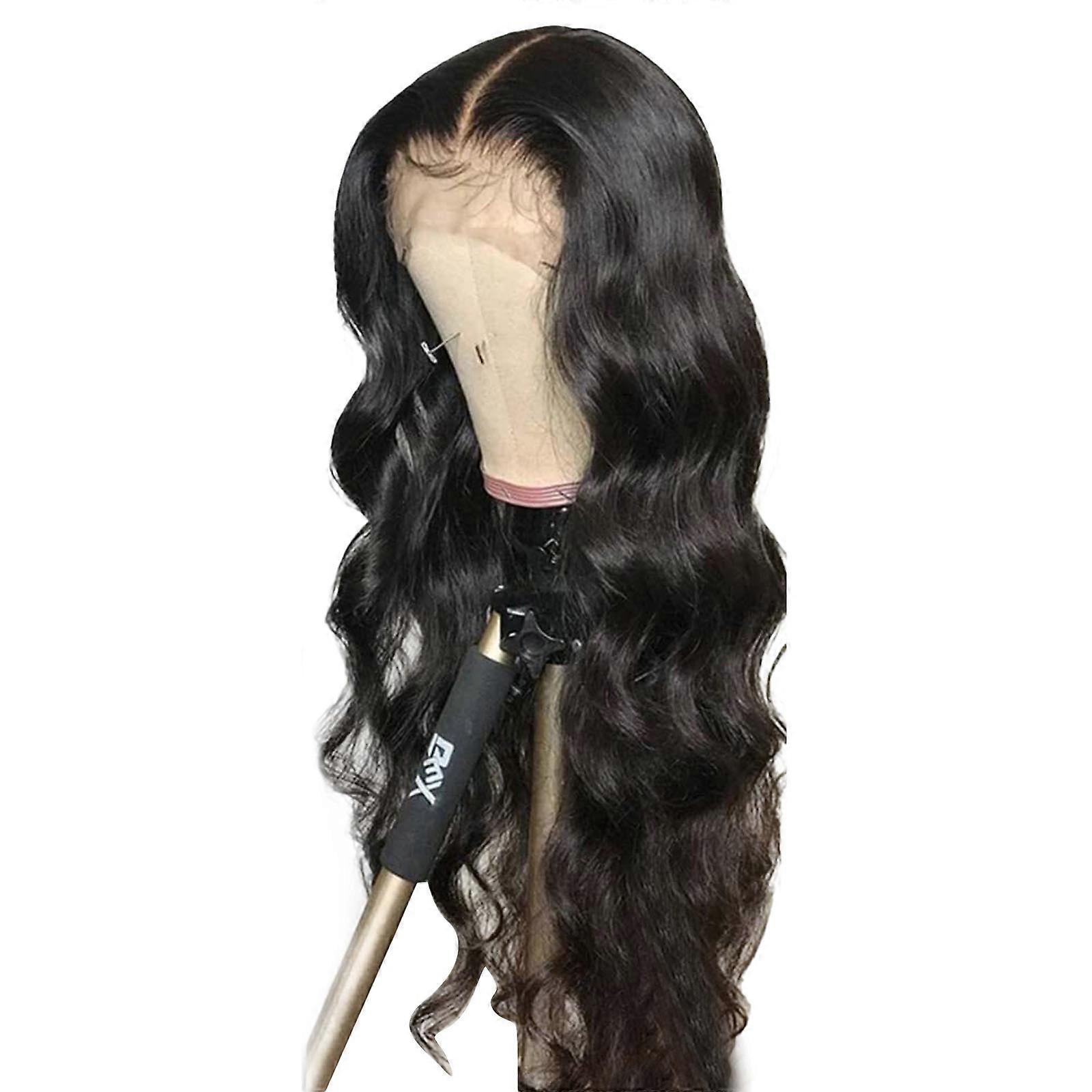 Wig Women's Wavy Long Curly Hair With Wavy Medium Parted Wavy Full Head ...