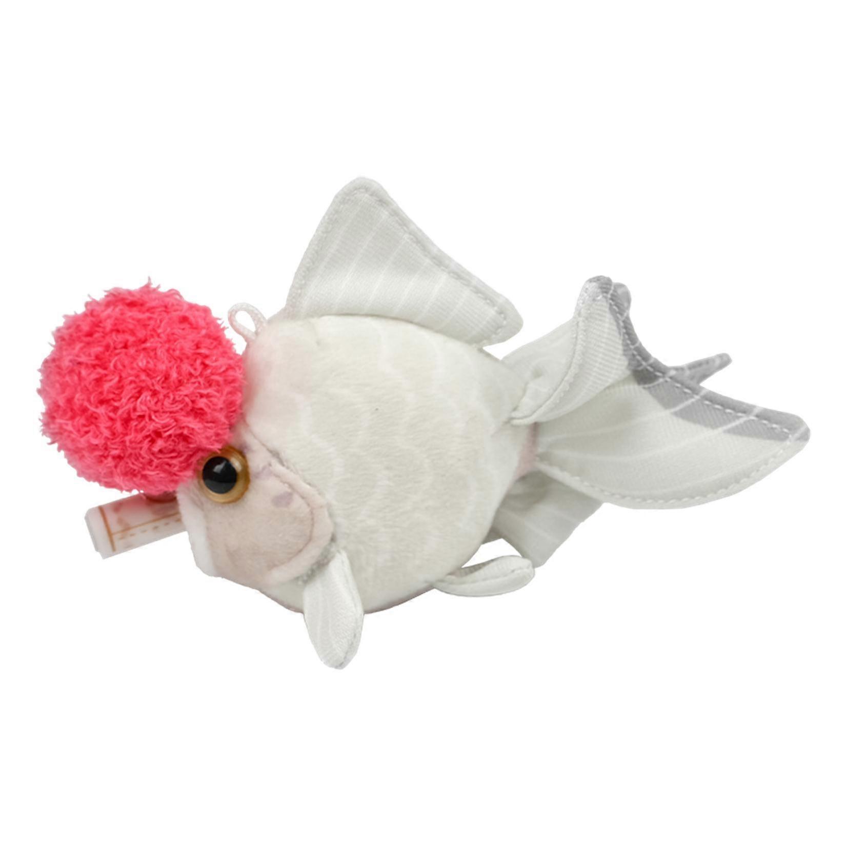Goldfish Plush Toy Doll Decoration Stuffed Toys White Oranda with Red ...