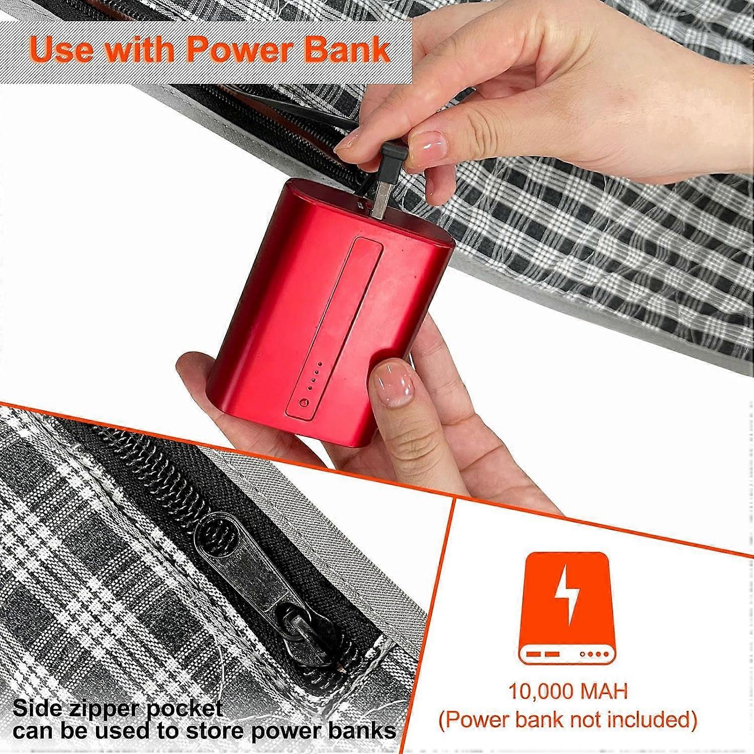 Heated Sleeping Pad Liner, USB Heating Pad for Backpacking, Camping ...