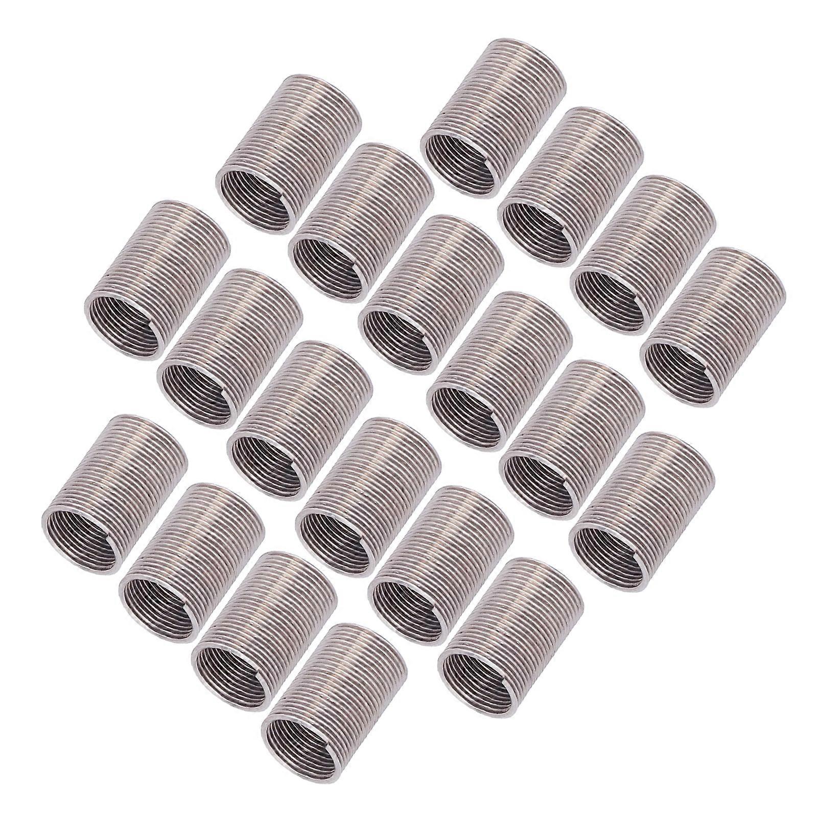 20Pcs Wire Thread Insert M12 x 1 Threaded Repair Reduce Nut Spiral ...