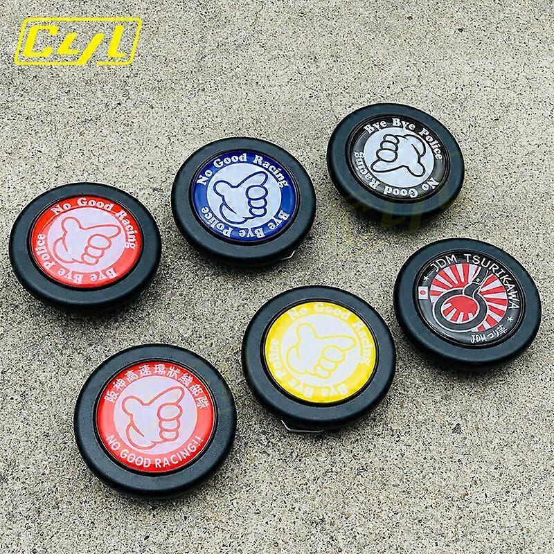 JDM No Good Racing logo Universal Car Steering Wheel Horn Button Horn ...