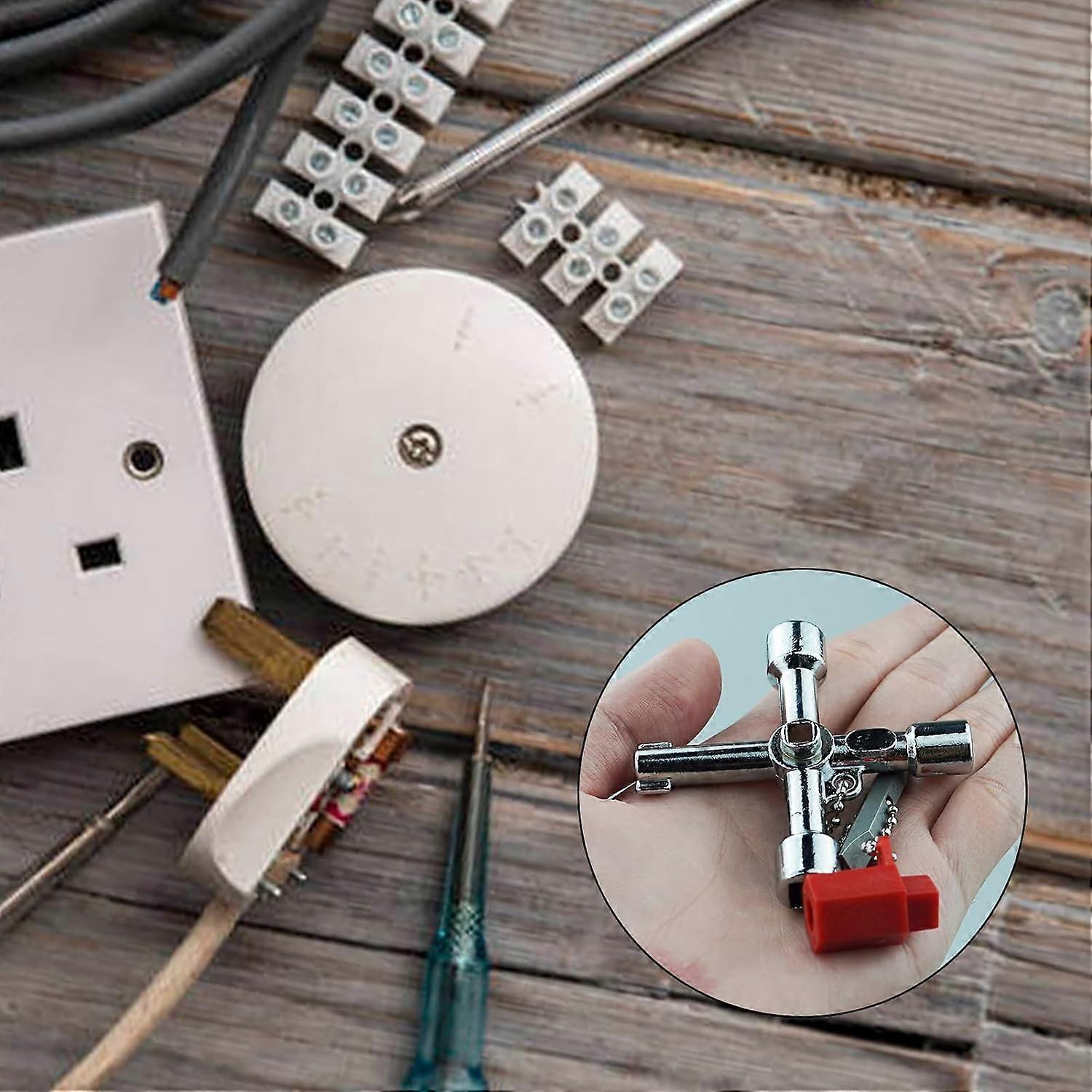 6-Way) Radiator Key,Meter Box Key for UK Electric Gas Heating ...