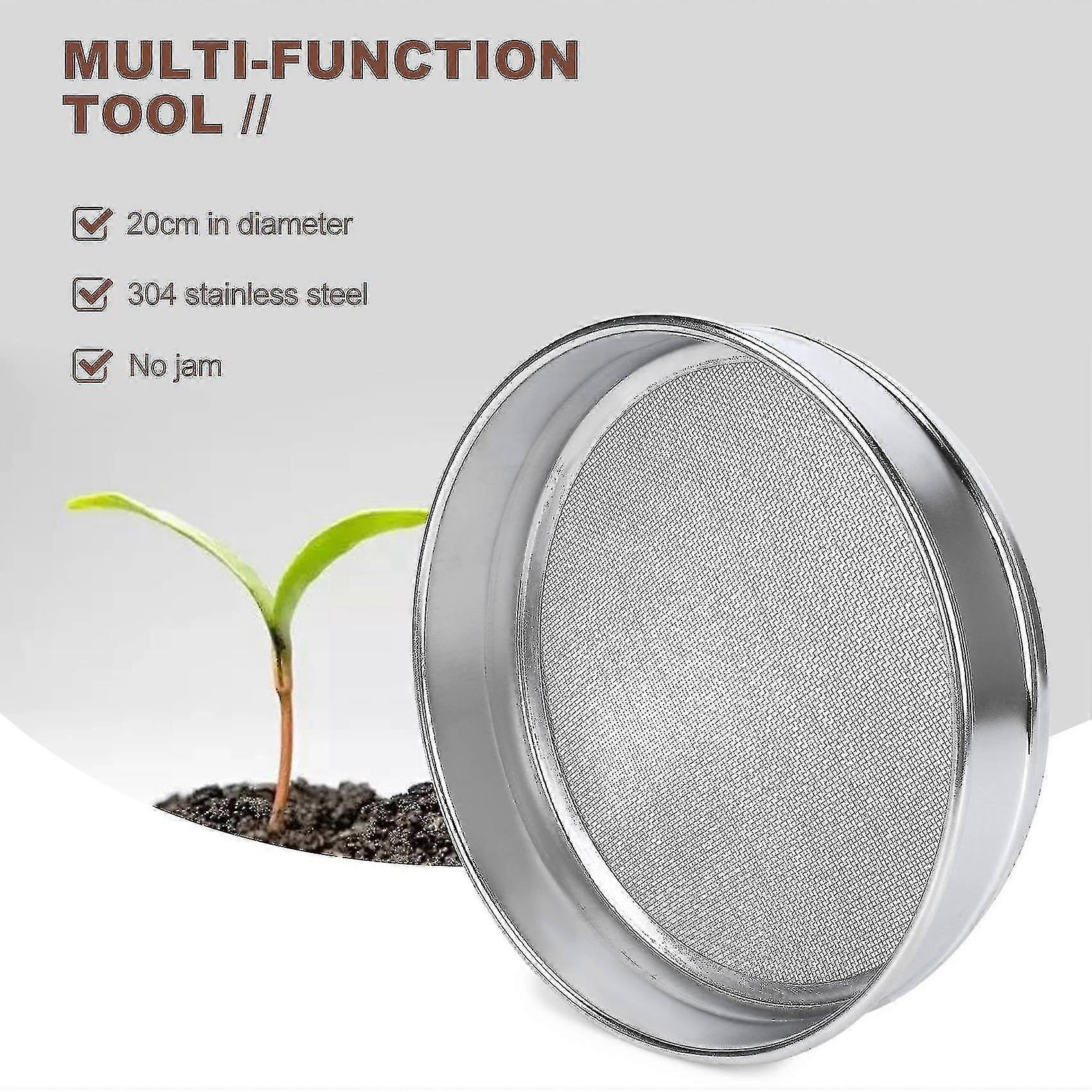 Heavy Duty Garden Riddle Sieve Mesh Soil Sift Compost Seed Tray ...