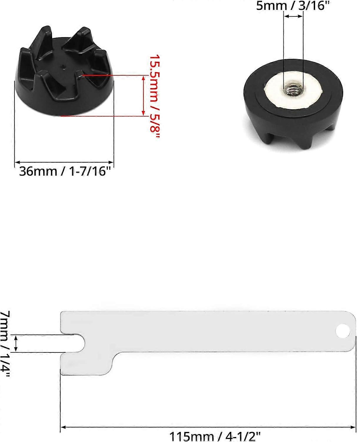 3 Pack Blender Coupler for KitchenAid 9704230, Replacement Blender ...