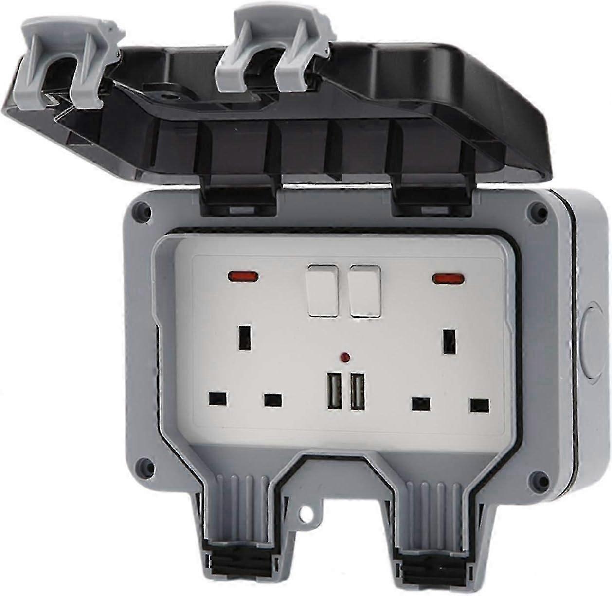 Outdoor Sockets Waterproof, Socket Outdoor Wall Socket Ip66 Waterproof ...