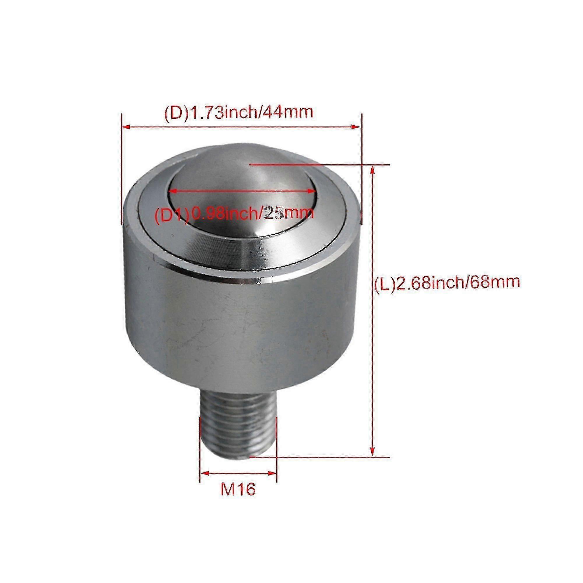 Conveyors Roller Ball Transfer Bearings M16 Thread Stem Caster Wheel ...