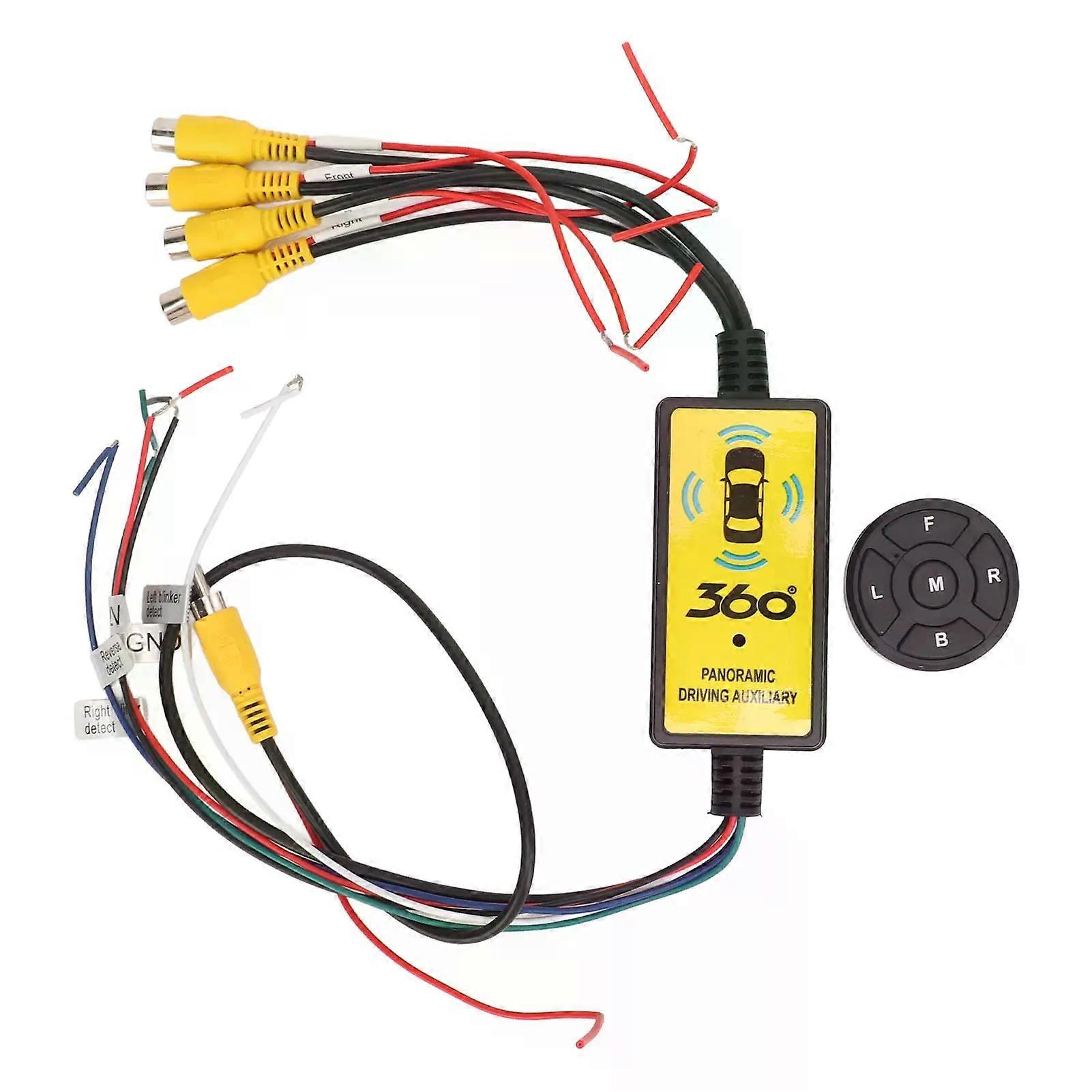 New Video Switcher Power 4 Way Backup Camera Video Switcher High ...