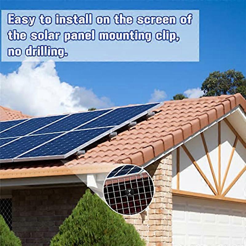 Solar Panel Guard Clips, Stainless Steel Wire Fence Fasteners Animal ...