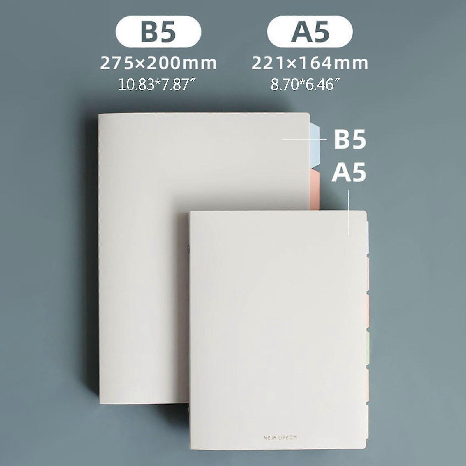 Refillable Journal Notebook Loose-leaf Notepad A5/B5 60 Sheets Thicken ...