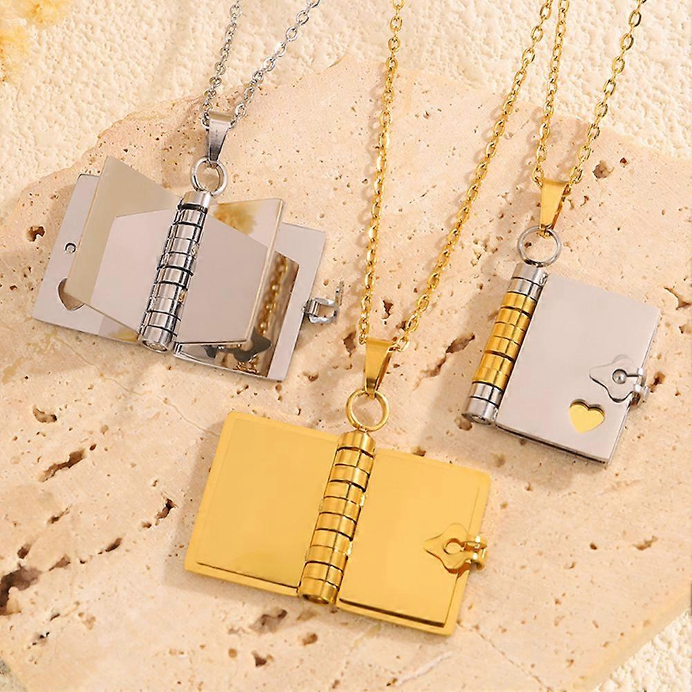 Book Lovers Necklace Stylish Fashion Unique Neck Chain Bookish Jewelry ...