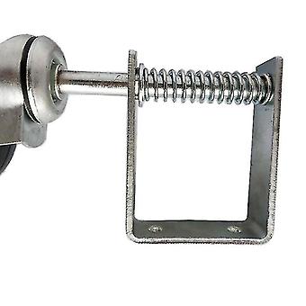 4 Inch Heavy Duty Rubber Mute Spring Loaded Gate Door Wheel Caster ...