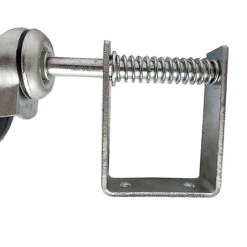 4 Inch Heavy Duty Rubber Mute Spring Loaded Gate Door Wheel Caster ...