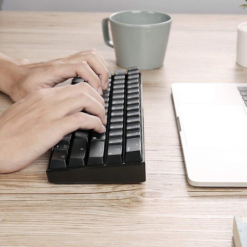 Mechanical Keyboard Bluetooth Wired Dual Mode 60% Golden / Ice Blue ...