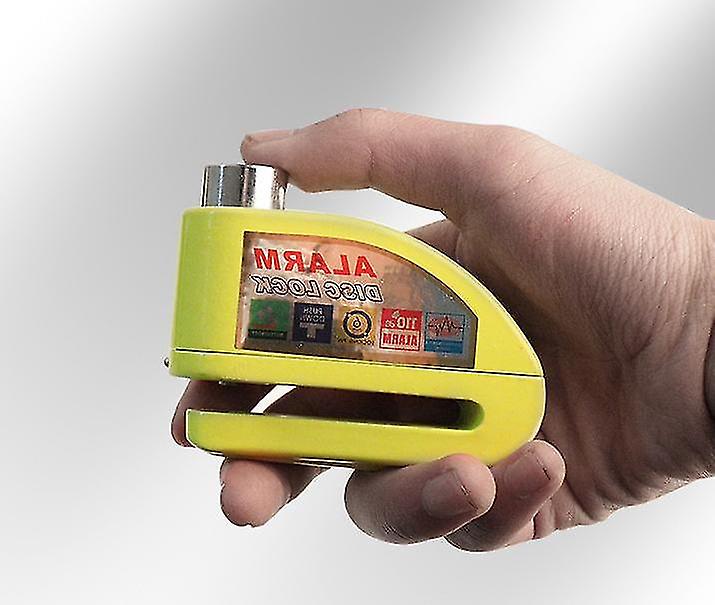 Alarm Disc Lock Motorcycle Lock, 110db Disc Brake Lock With Alert Cable ...